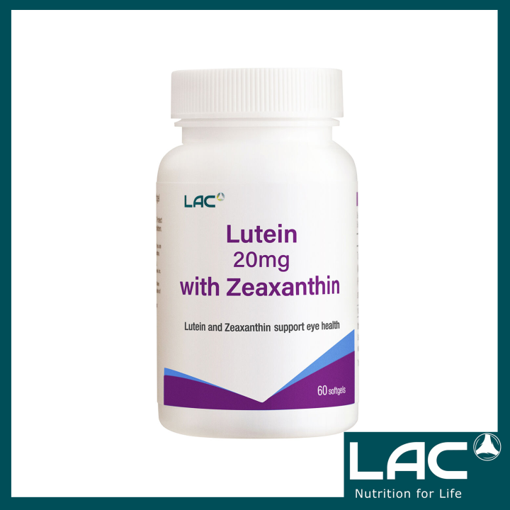 LAC Lutein 20mg w/ Zeaxanthin 60 SG (best by: January 2026) | Lazada PH