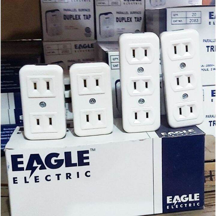Eagle Brand Outlet Surface Type Duplex/Tri-plex 2-gang or 3-gang 250V ...
