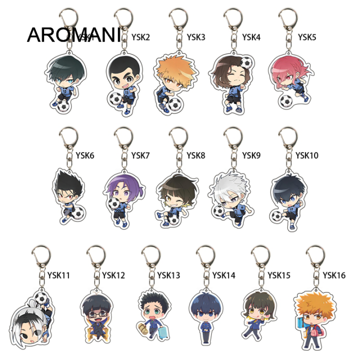 AROMANI【Ready!】Anime Blue Lock Arcylic Keychain Cartoon Figure Isagi ...