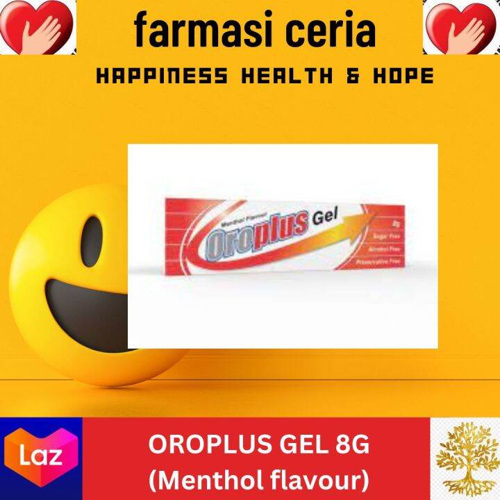 OROPLUS ORAL GEL 8G (MENTHOL FLAVOUR) [NEW EXPIRY] #MOUTH#ULCER | Lazada