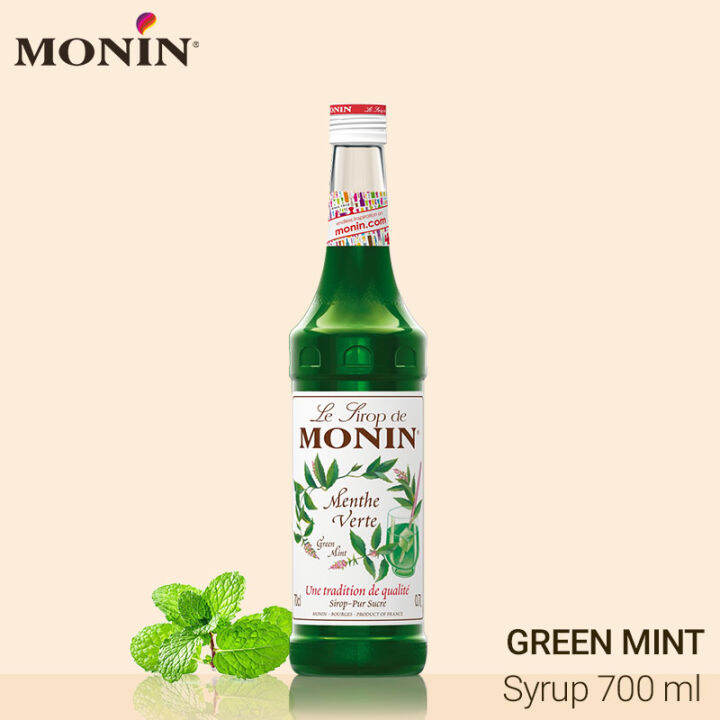 MONIN Green Mint Syrup 700ml น้ำเชื่อมกลิ่นกรีนมิ้นต์ 700 มิลลิลิตร ...