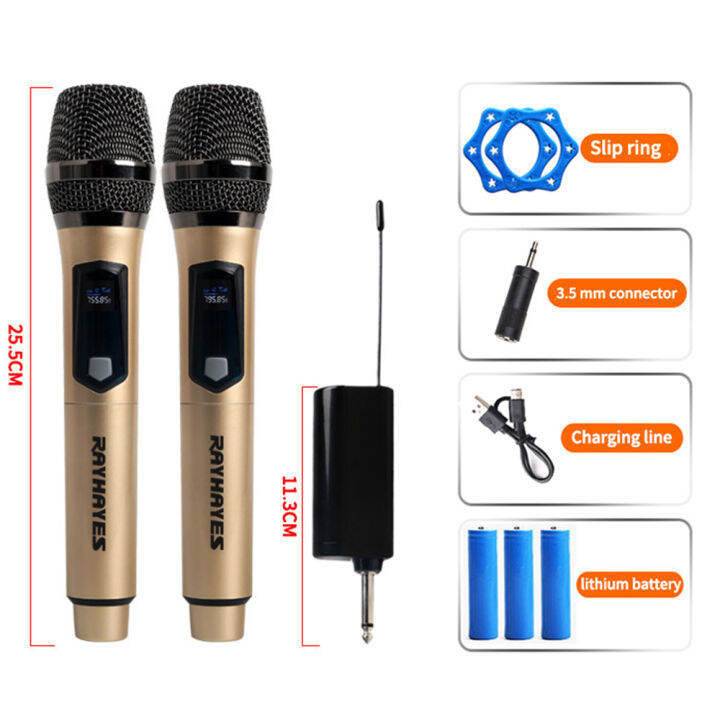 RAYHAYES U-J200 Wireless Microphone bluetooth rechargeable HD Sound ...