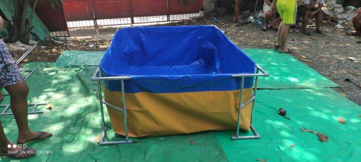 4x6x2ft pool trapal walang kasamang frame trapal lang Read Description ...
