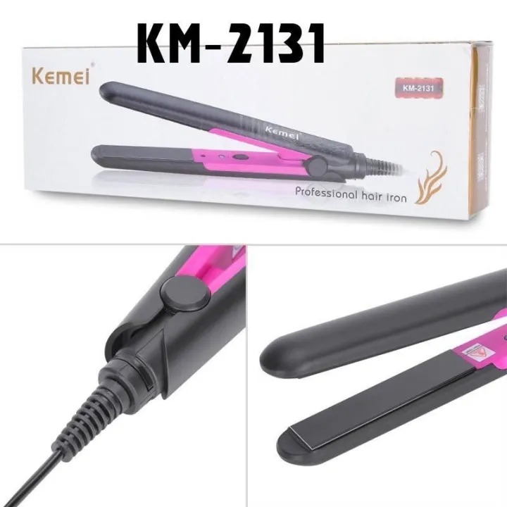 เครื่องหนีบผม Kemei KM-2131 ที่หนีบผม รีดและม้วนลอน **พร้อมส่ง** | Lazada.co.th