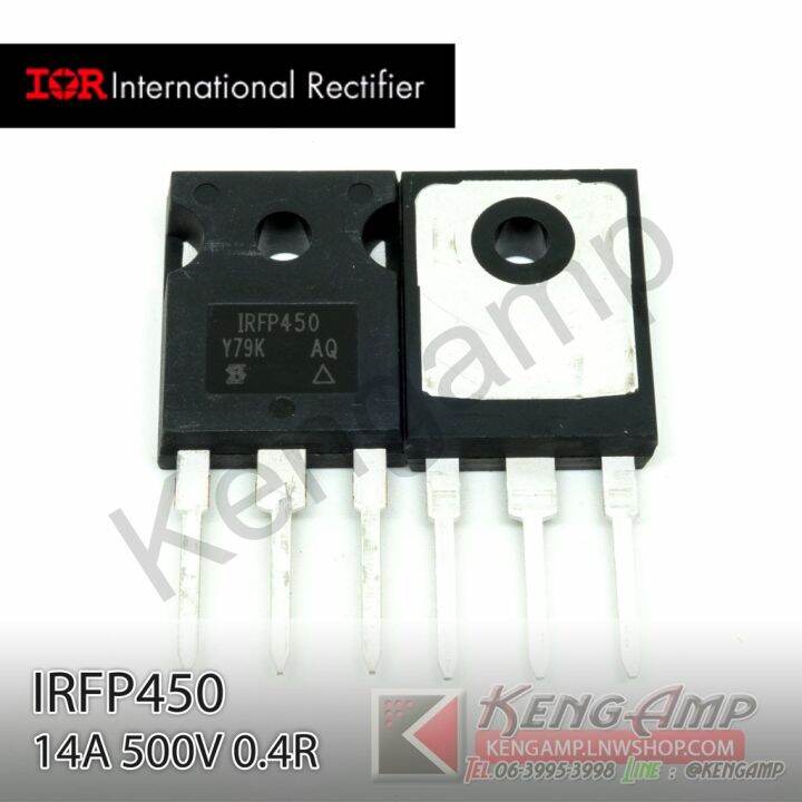 (1ตัว) [FET] IRFP450 Power MOSFET 14A 500V 0.4R | Lazada.co.th