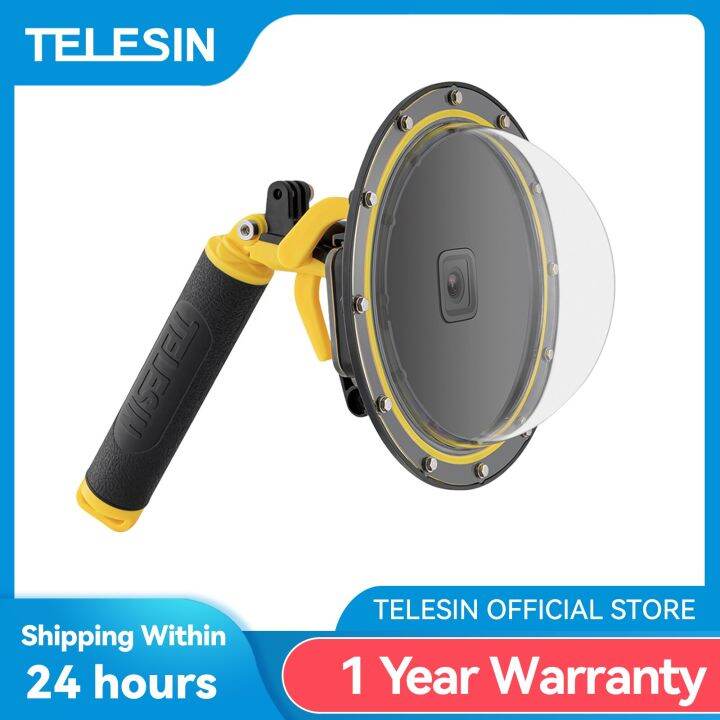Telein 6 ''พอร์ตโดม30เมตรซองกันน้ำปลอกหุ้มสำหรับ Gopro ฮีโร่5 6 7 8 9 ...