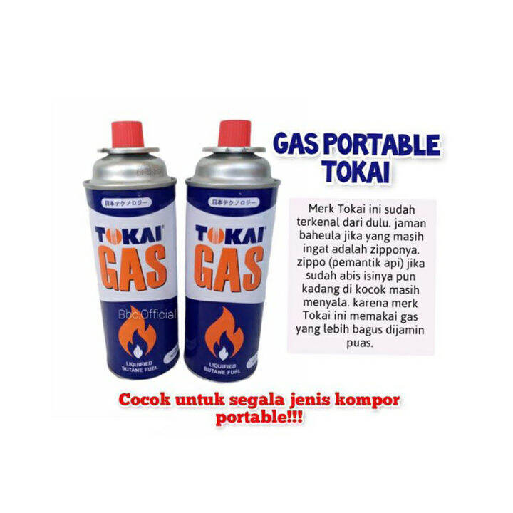 TABUNG GAS PORTABLE TOKAI / Gas Kaleng / Butane Gas TWC Store | Lazada ...