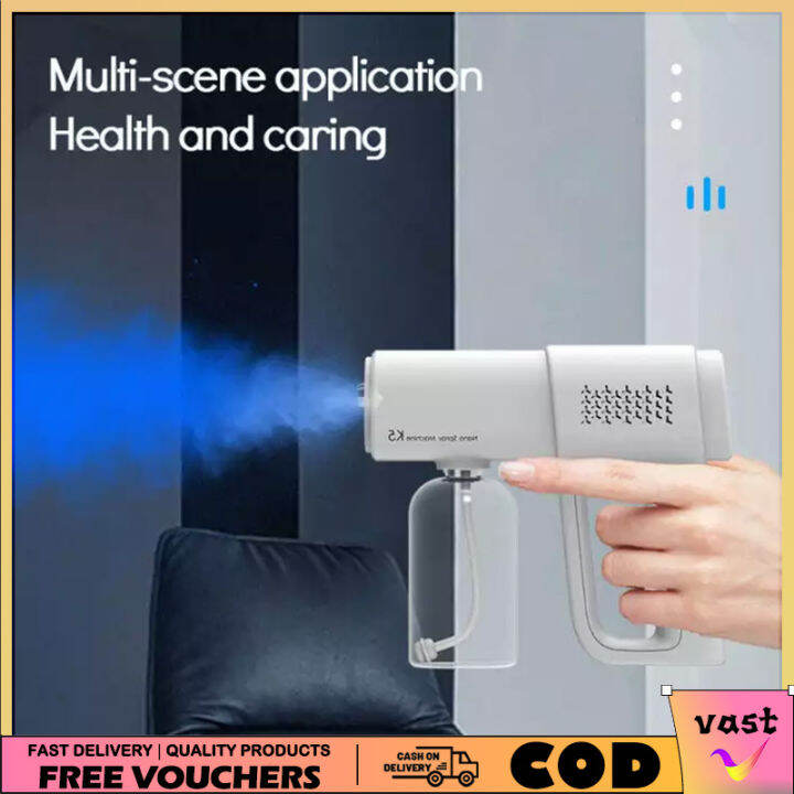Original Nano Spray Gun Disinfectant Machine K5 Alcohol Mist Wireless Uv Blue Steam Handheld ...