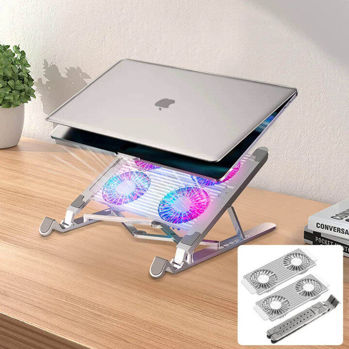 Laptop Cooling Fan pad aluminum gaming notebook support stand with ...