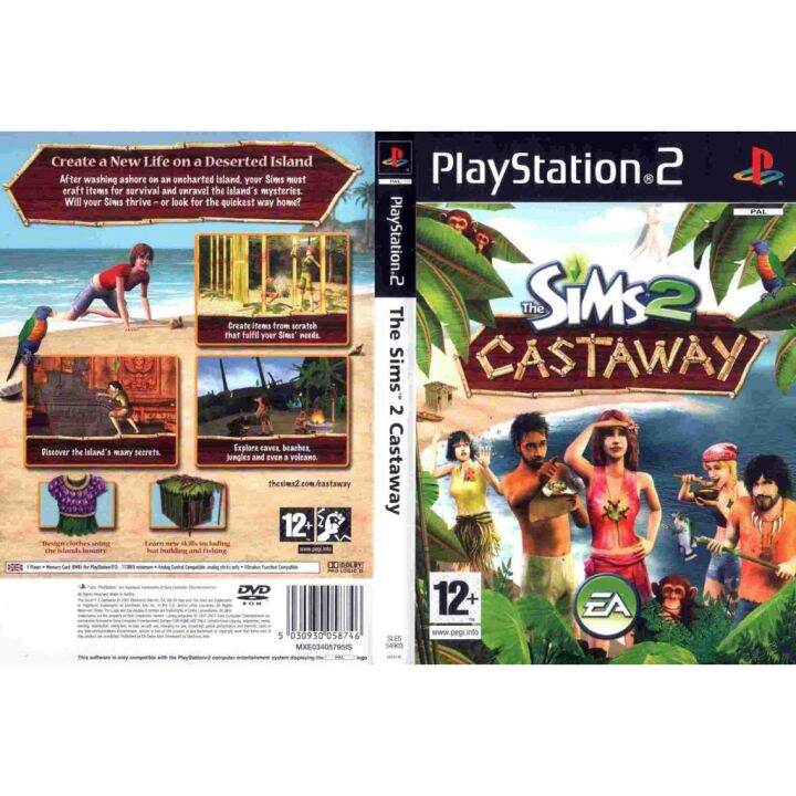 แผ่นเกมส์ PS2 The Sims 2 Castaway คุณภาพ ส่งไว | Lazada.co.th