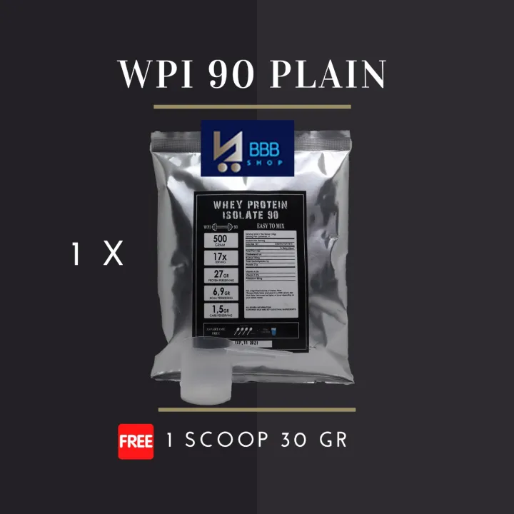 Whey Protein Isolate WPI 90 Murah Berkualitas dan Ekonomis 500gram PAHE ...
