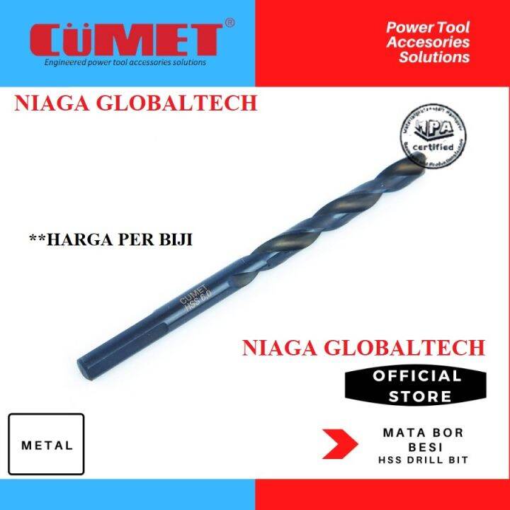 CUMET 16MM MATA BOR BESI 16 MM HSS DRILL BIT SPLIT POINT CUMET | Lazada ...
