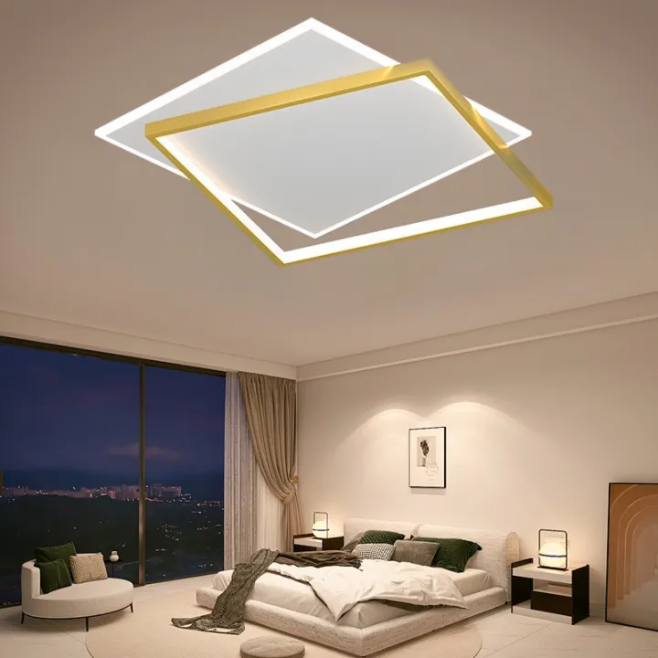 Led Ceiling Lamp Tri Color Ceiling Light Bedroom Light Nordic Lights ...