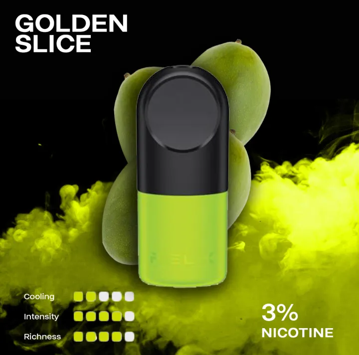 RELX Pod Pro GOLDEN SLICE (Mango) Flavor for RELX INFINITY / E ...