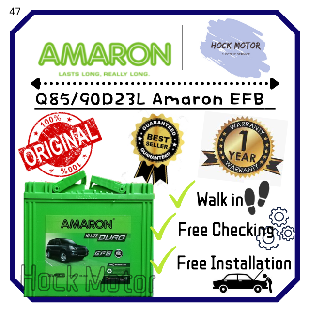Q85/95D23L Amaron EFB Car Battery Start Stop battery | Lazada