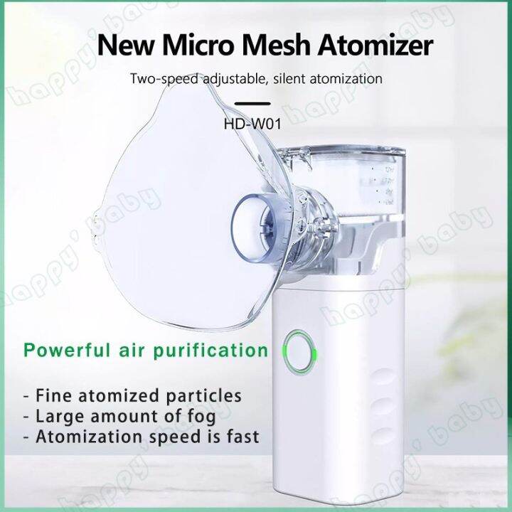 ⭐READY STOCK⭐ Ultrasonic Nebulizer Machine KidsAdult Portable Cough ...