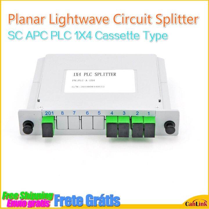 SC APC PLC 1x4 Fiber Optical Box FTTH Planar Lightwave Circuit Splitter Splitter box with 1*4 ...