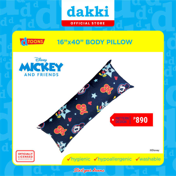 Dakki 16" x 40" Mickey Body Pillow | Lazada PH