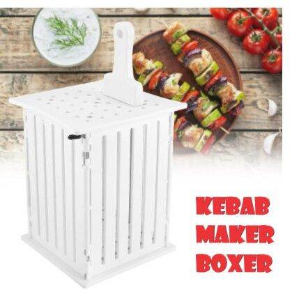 🌹READY STOCK🌹 Kebab Maker Box 36 Holes Meat Skewer Kebab Maker Box ...