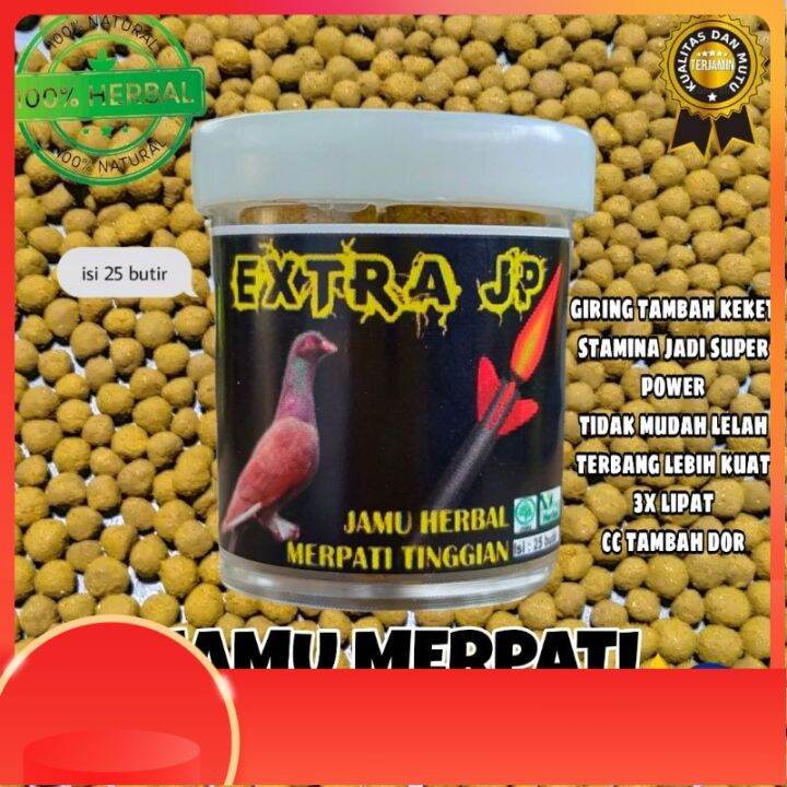 (BEST SELLER) JAMU MERPATI EXTRA JP KEMASAN BARU ISI 25 BUTIR | Lazada ...