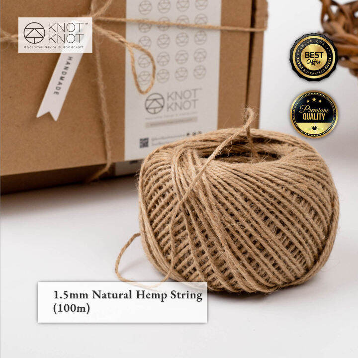 1.5mm Natural Jute String (100m/roll) Tali Guni | Macrame Craft ...
