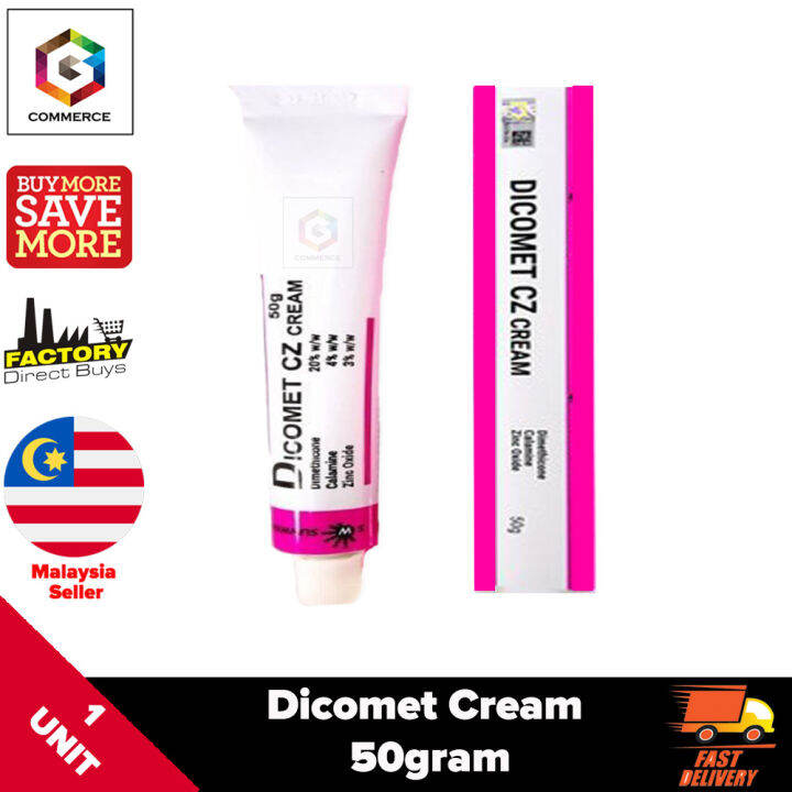 Dicomet Cream 50gram [ calamine zinc oxide ] | Lazada