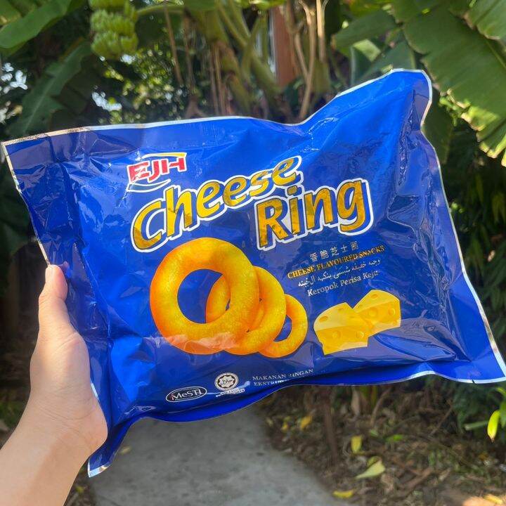 Cheese Ring ขนมขบเคี้ยว ขนมรสชีส ขนมทานเล่น อาหาร ขนม เด็ก แพ็ค ห่อ ...