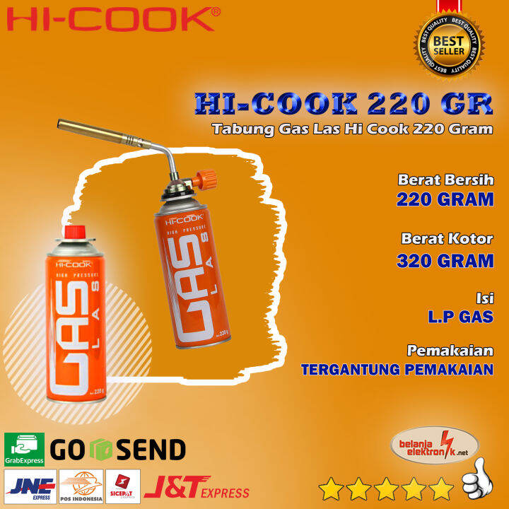 TABUNG GAS LAS HI-COOK 220 Gr | Lazada Indonesia