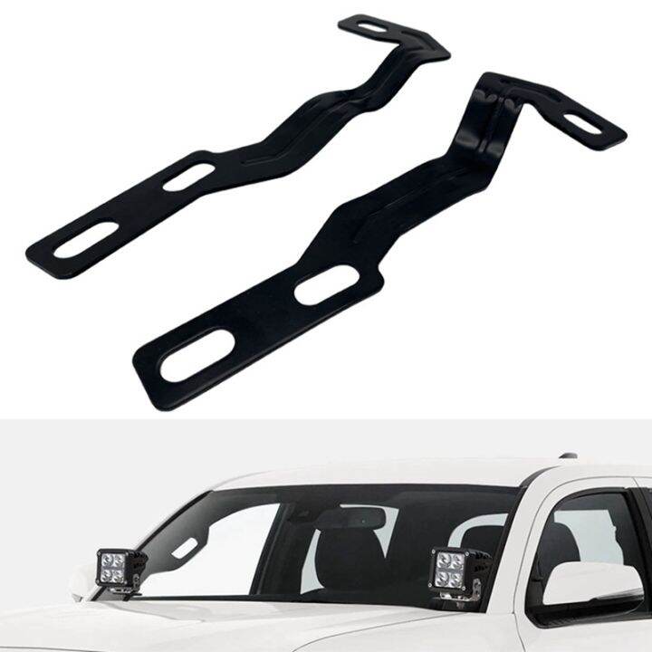 LED Light Pod Metal Hood Mount Bracket Ditch Hood Light Brackets Kit ...