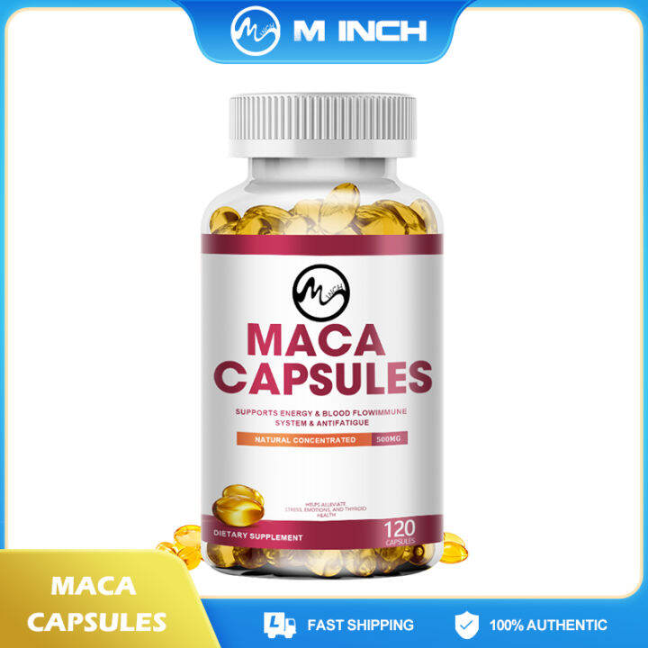 Minch Maca Capsule 500mg With Ashwagandha Anti-fatigue Support Blood ...