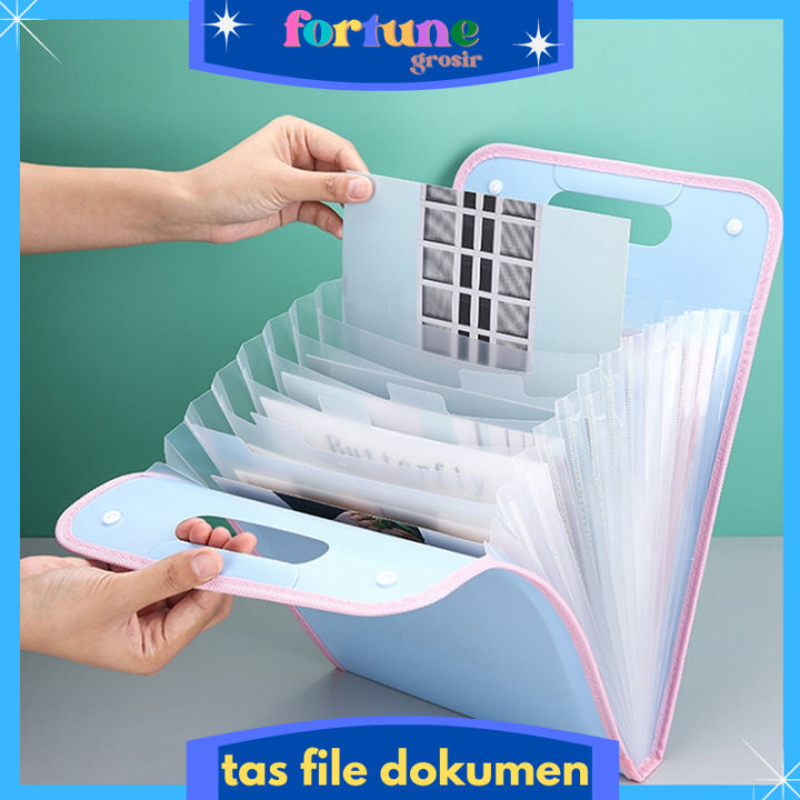 FREE STIKER Tas file handle/ Organizer file bag/ Map tas dokumen Tas ...