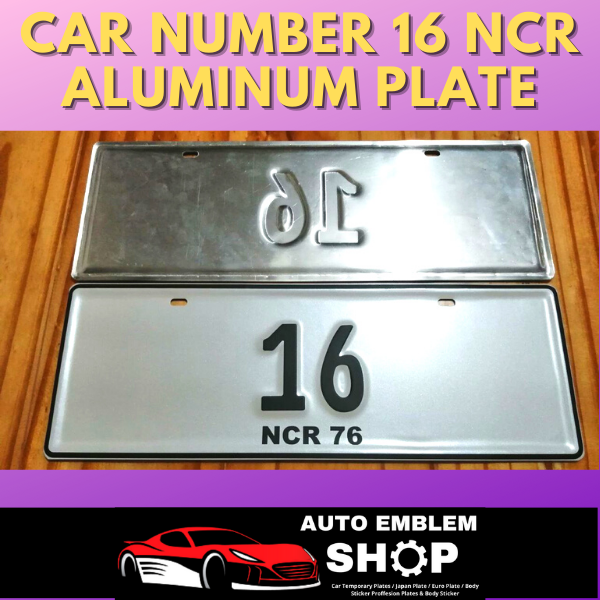 Personalized Temporary Philippine Car License Plate Number Aluminum ...