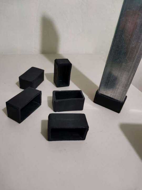 1x2 inches (25mm x 50mm) RECTANGULAR OUTER HEAVY DUTY Rubber Footings ...