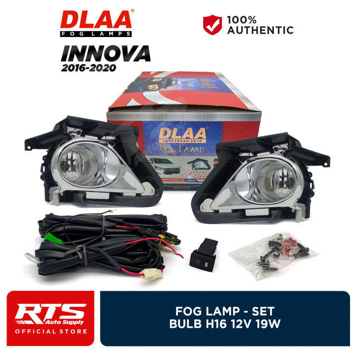 DLAA TY654 Fog Lamp / Fog Light for Toyota Innova 2016-2020 with H16 ...