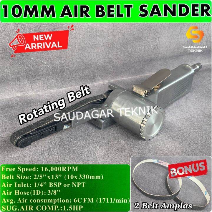 Air Belt Sander Mesin Amplas Angin Kompresor Belt Sander Angin | Lazada ...