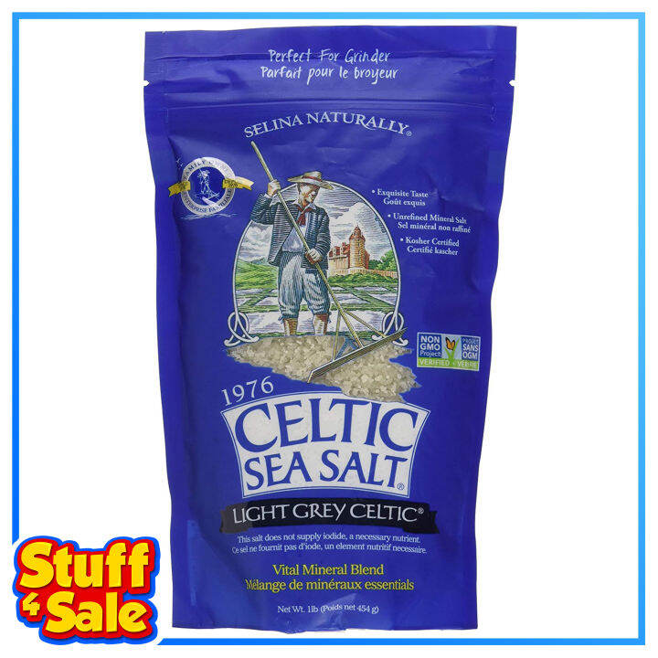 Selina Naturally Light Grey Celtic Sea Salt 1lb 454g | Lazada PH
