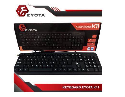 Keyboard eyota wired usb 2.0 membrane standard full-size for pc laptop ...