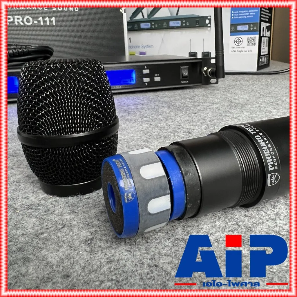 ความถี่ใหม่ กสทช PROEUROTECH PRO111 ไมค์ลอยมือถือคู่UHF ไมค์ลอยคู่ ไมค์คาราโอเกะ PRO EUROTECH ...