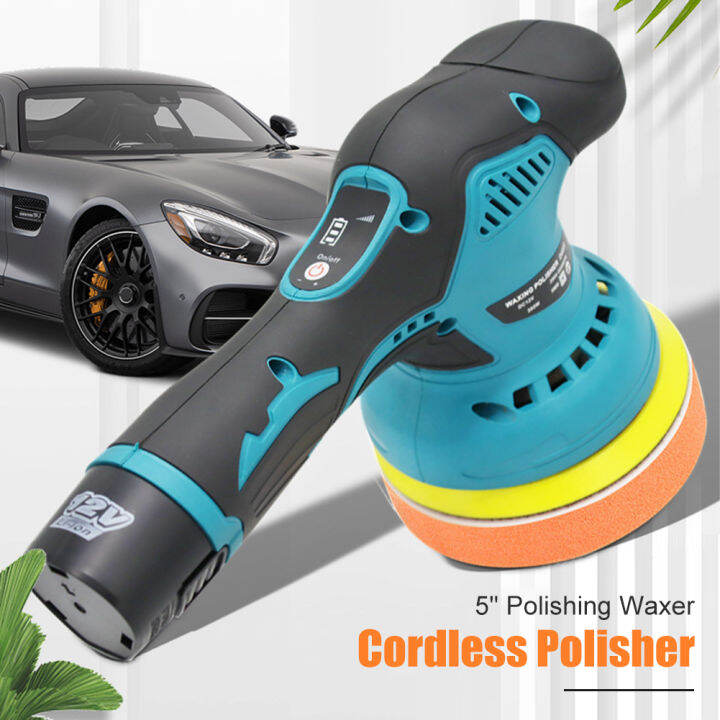 FUVOYA【Ready Stock】5" Cordless Car Polisher Rechargeable Wireless ...