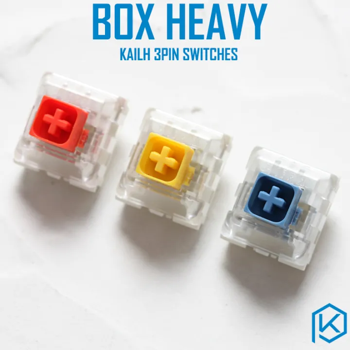 Kailh Box Heavy Switch dark yellow burnt orange pale blue RGB SMD ...