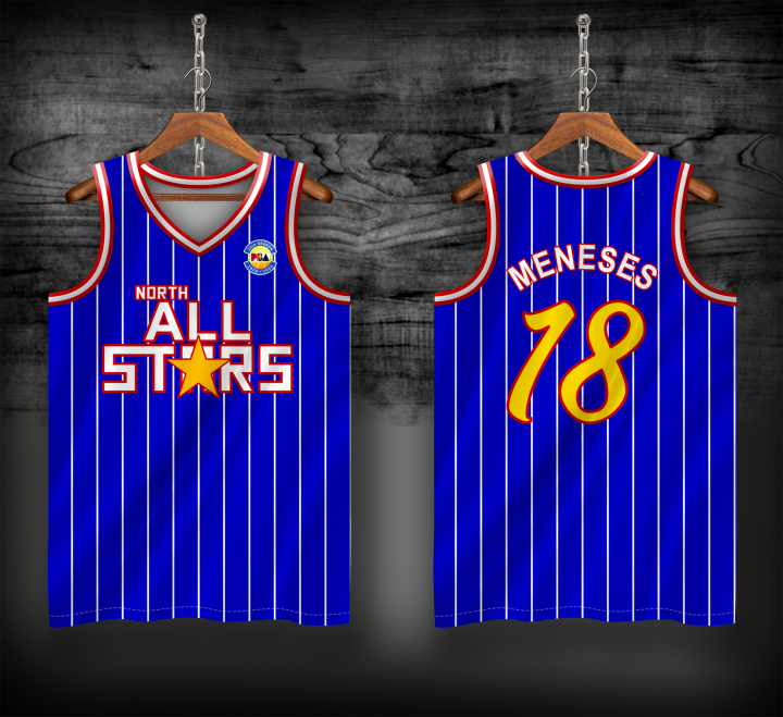 PBA RETRO JERSEY | NORTH ALL STARS VERGEL MENESES #18 JERSEY | FULL ...