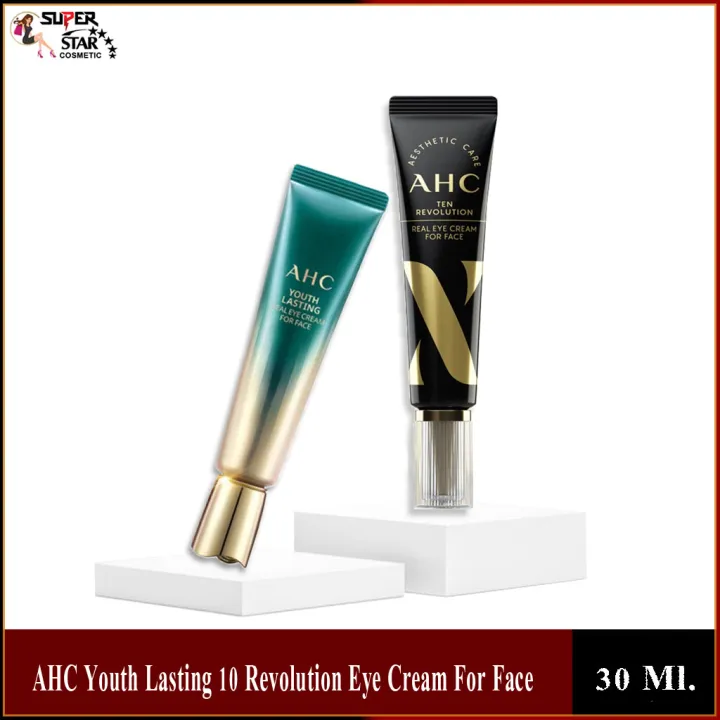 ใหม่! AHC Youth Lasting // 10 Revolution Real Eye Cream for Face 30mlครีมใต้ตา มี2สูตร | Lazada ...