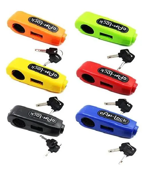 Caps-Lock Motorcycle Handlebar Grip Brake Lever Lock Anti-Theft ...