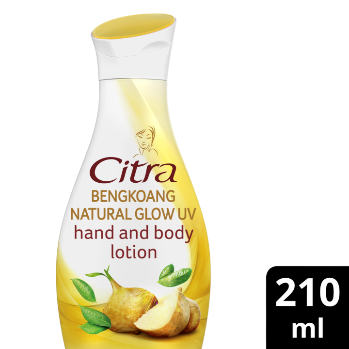 Citra Hand Body Lotion Bengkoang Green Tea Natural Glow Uv 210Ml -Losion Bengkoang, Losion Green ...