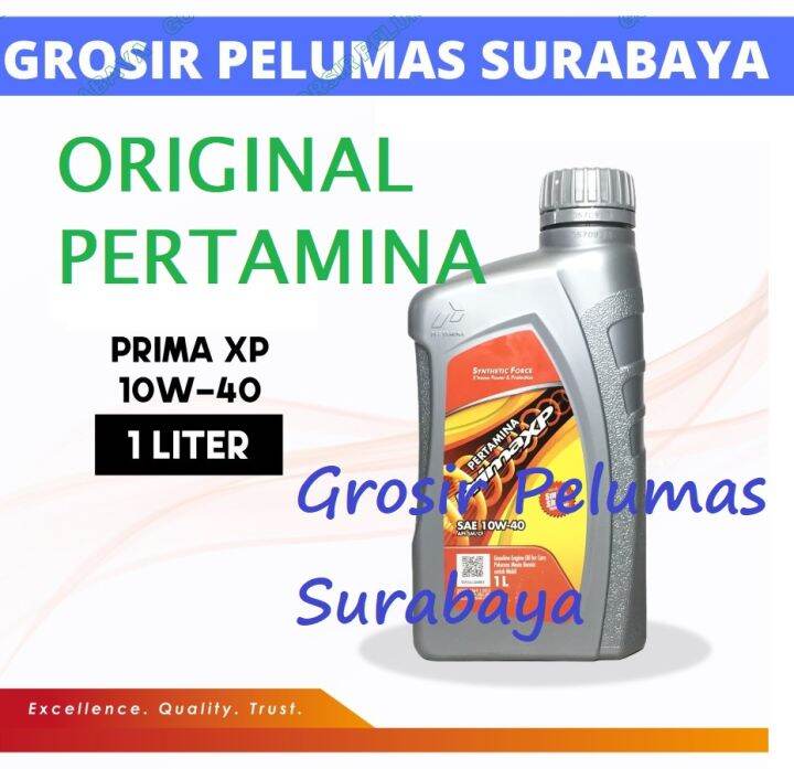 ASLI Original Oli Mesin bensin Pertamina Prima XP SAE 10W-40 10W40 1 ...