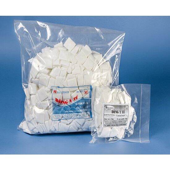 BÔNG CẮT MIẾNG TIỆT TRÙNG BẢO THẠCH (3x3cmx50g) - Thấm hút dịch tiết ...