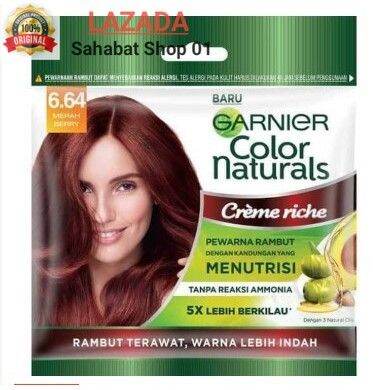 Garnier Color Naturals Creme Riche 6.64 - Merah Berry / Red Berry ...