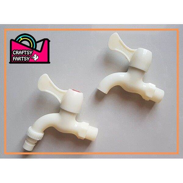 mainit na bentahan (PER PIECE) PVC Faucet Plastic Faucet Gripo Plain ...