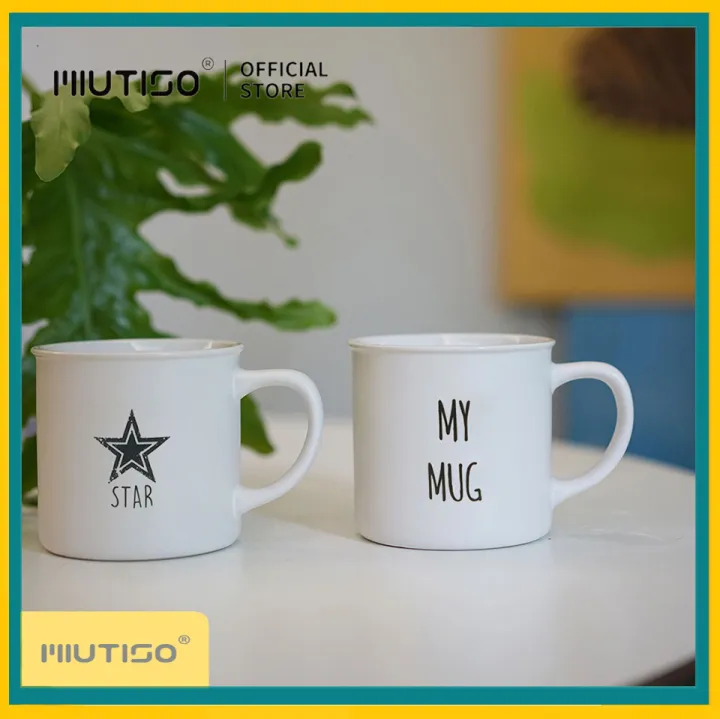 Miutiso Plastic Wide Rim Mug with Handle Coffee, Tea, Milk Cups ...