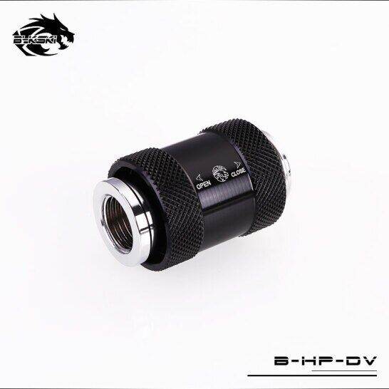 BYKSKI Hand Push Valve G1/4 Thread Male to Famale Flat Push Type Water ...